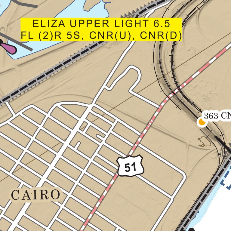 Chart 154 - Upper Mississippi River Miles 007-000 Map by US Army Corps ...