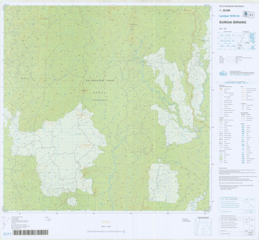 Sungai Birang (1816-64) Map by Badan Informasi Geospasial | Avenza Maps