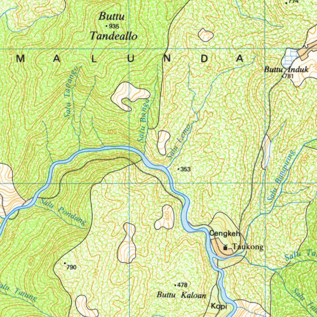 Malunda (1916-42) Map by Badan Informasi Geospasial | Avenza Maps
