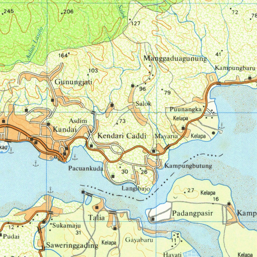 Kendari (2116-11) Map by Badan Informasi Geospasial | Avenza Maps