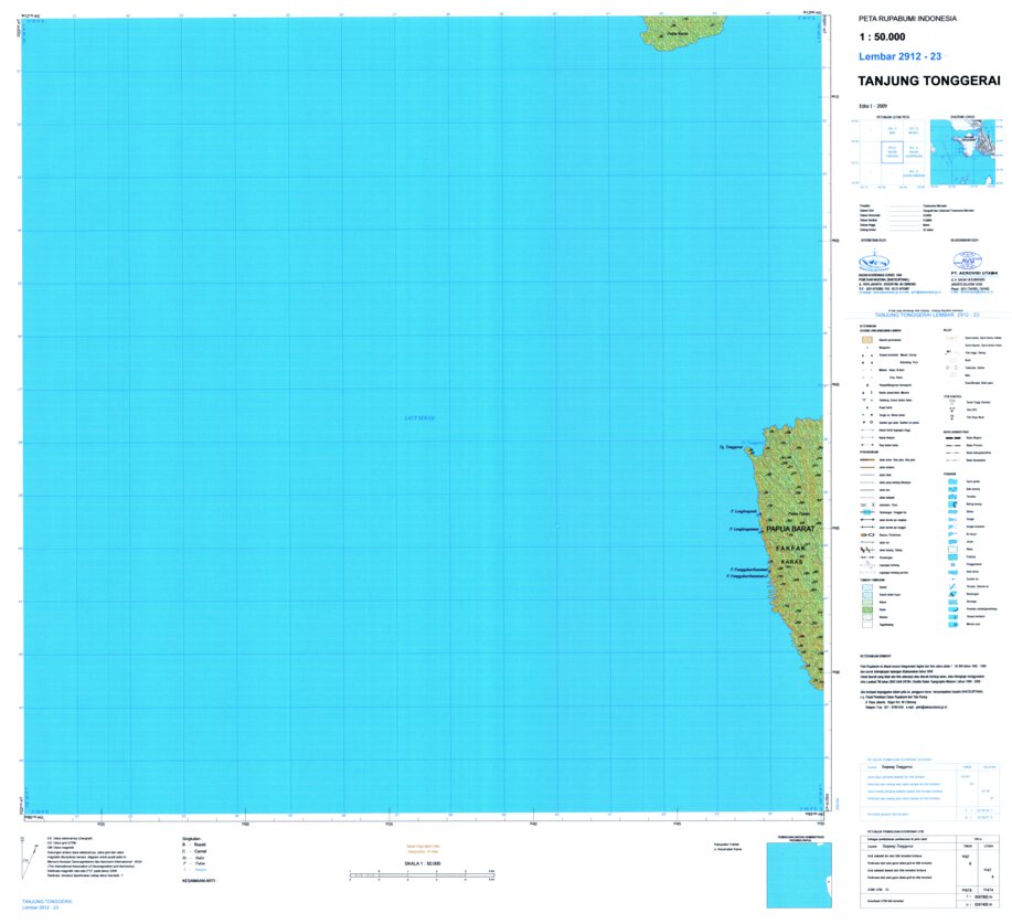 Tanjung Tonggerai (2316-63) Map by Badan Informasi Geospasial | Avenza Maps