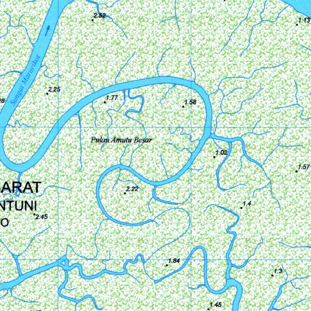 Pulau Amutu Besar (2913-63) Map by Badan Informasi Geospasial | Avenza Maps