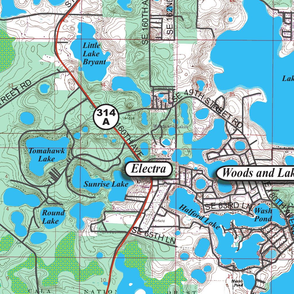 Ocklawaha River Florida Map by Kingfisher Maps, Inc. | Avenza Maps