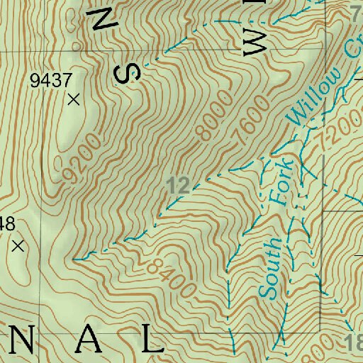 Bee Springs Canyon Map by US Forest Service R5 | Avenza Maps