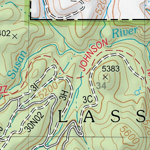 Roop Mountain Map by US Forest Service R5 | Avenza Maps
