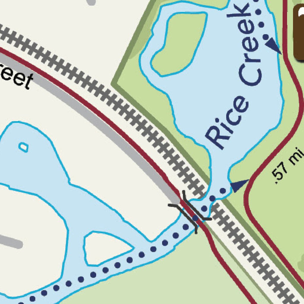 Rice Creek North Regional Trail - South Segment Map by Ramsey County ...