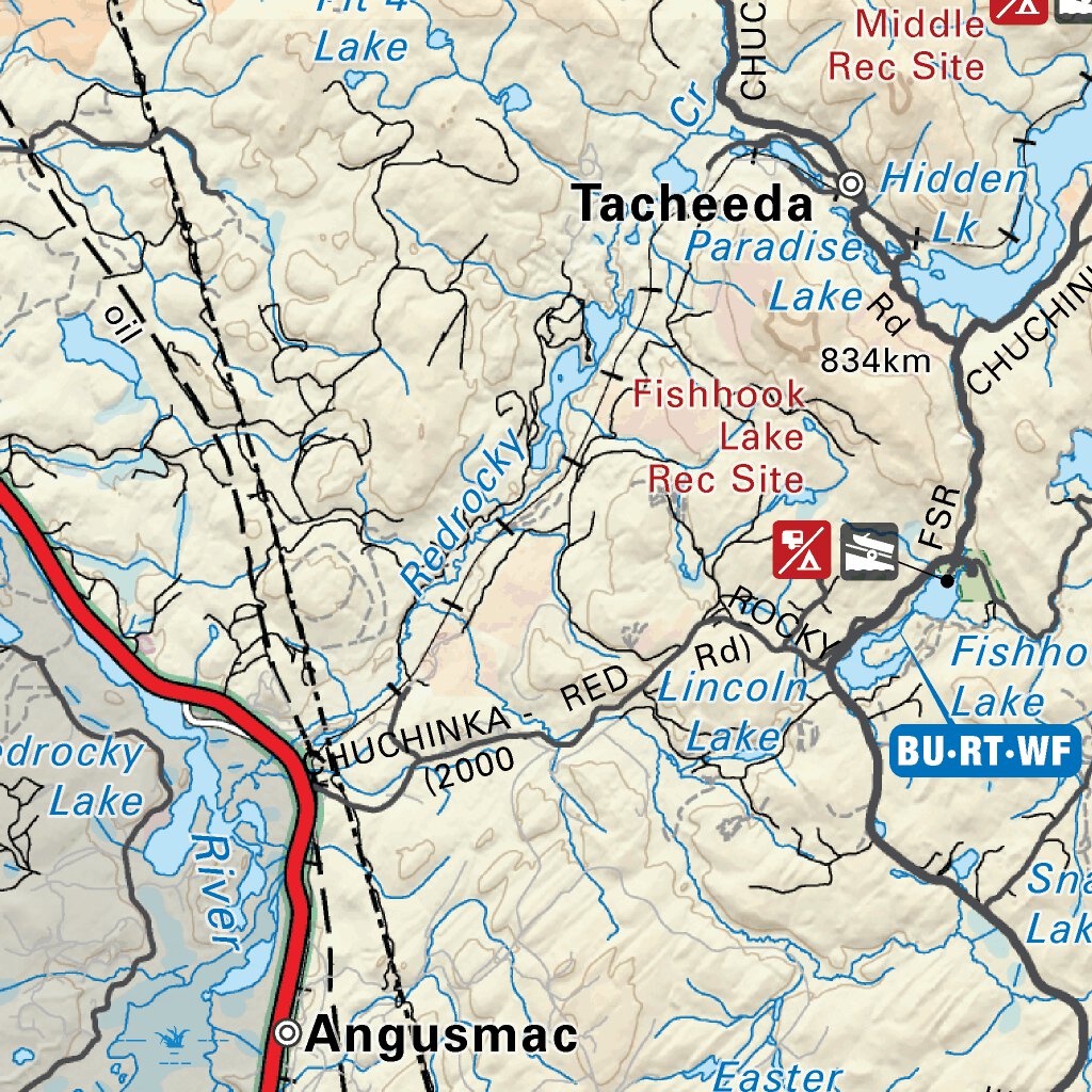 WMU 7-16 Omineca Region 7A - Hunting Topo BC Map by Backroad Mapbooks ...