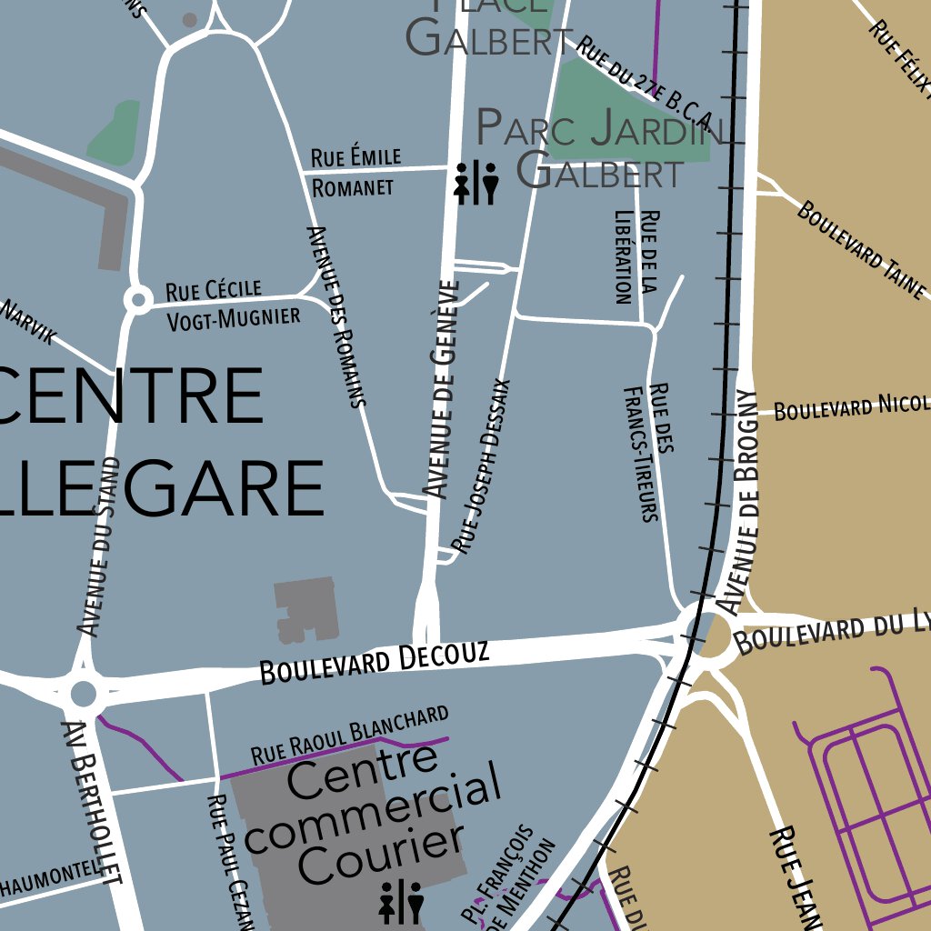 Tourist Map of Annecy by Julie Witmer Custom Map Design | Avenza Maps