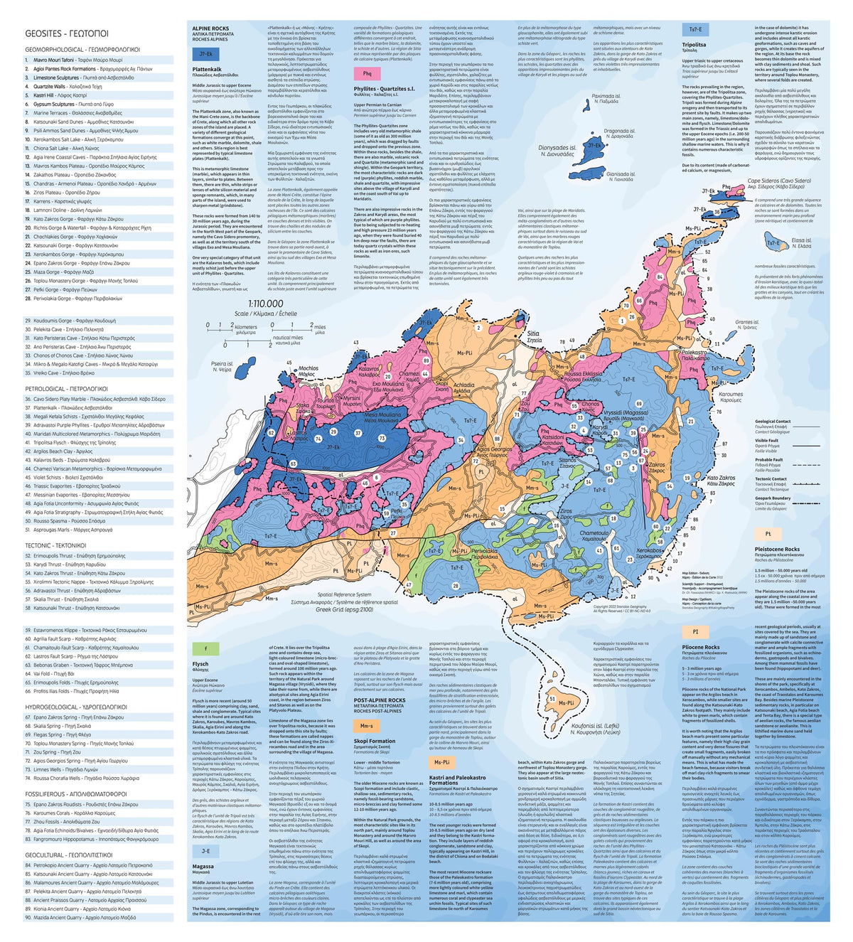 Map 2: Simplified Geological Map of the Sitia UNESCO Global Geopark by ...