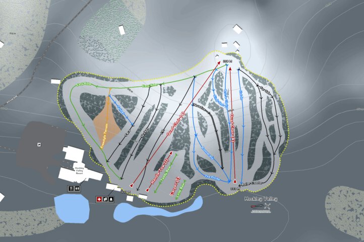 Hockley Valley Resort Map by Mapsynergy | Avenza Maps