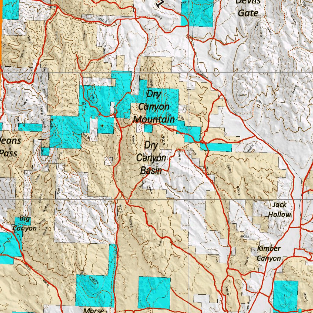 UT Box Elder Hybrid Mule Deer 607 Map by Utah HuntData LLC | Avenza Maps