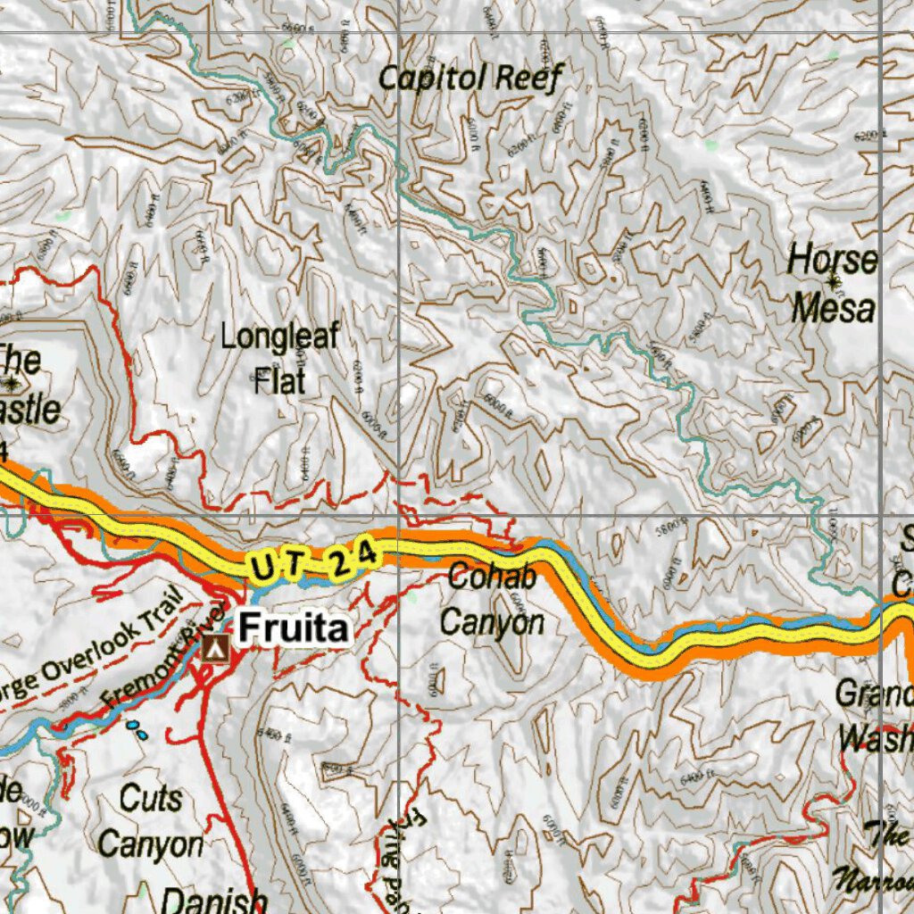 UT Plateau Thousand Lakes 632 Topo Map by Utah HuntData LLC | Avenza Maps