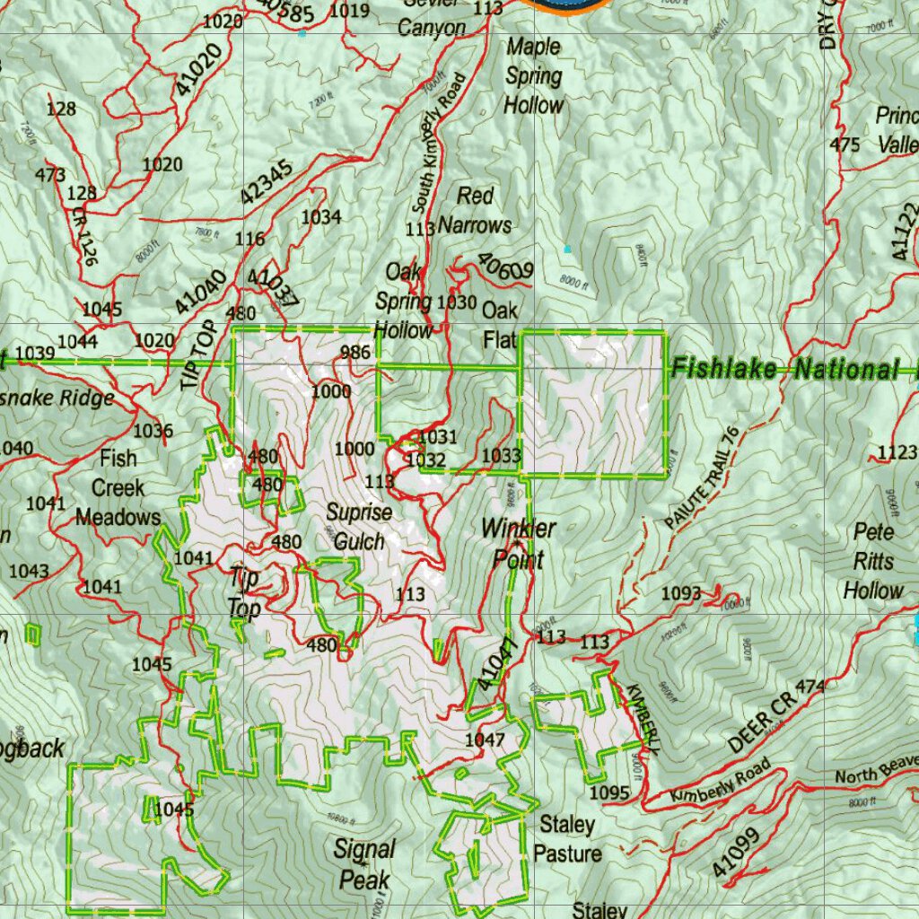 UT Beaver 628 Hybrid Elk Map by Utah HuntData LLC | Avenza Maps