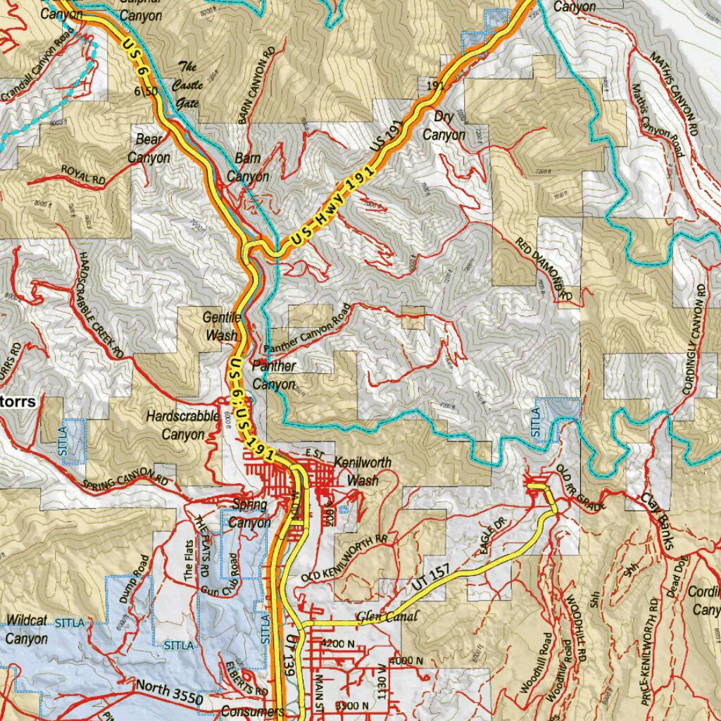 UT Nine Mile 615 Hybrid Elk Map by Utah HuntData LLC | Avenza Maps