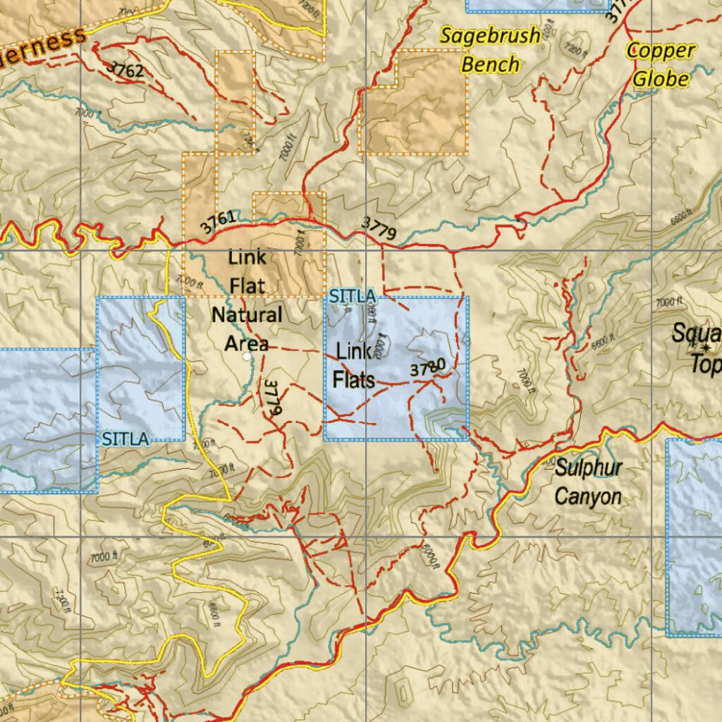 UT San Rafael South 756 Hybrid Elk Map by Utah HuntData LLC | Avenza Maps