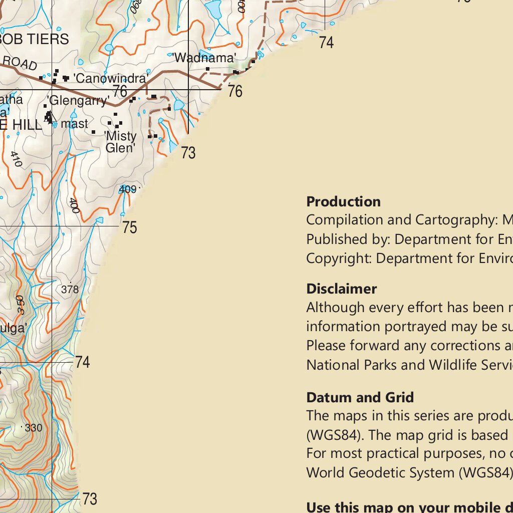 Heysen Trail Map 1c - Victor Harbor to Mount Cone by Mapland ...