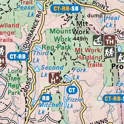 VIBC04 Sooke - Vancouver Island BC Topo Map by Backroad Mapbooks ...