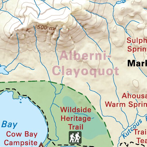 VIBC13 Ahousaht - Vancouver Island BC Topo Map by Backroad Mapbooks ...