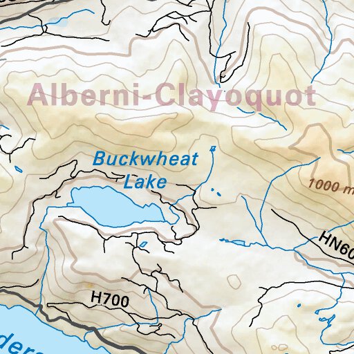 VIBC16 Sproat Lake - Vancouver Island BC Topo Map by Backroad Mapbooks ...