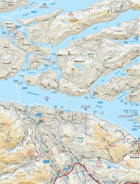 VIBC49 Adam and Eve River - Vancouver Island BC Topo Map by Backroad ...