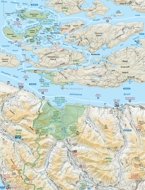VIBC48 Robson Bight - Vancouver Island BC Topo Map by Backroad Mapbooks ...