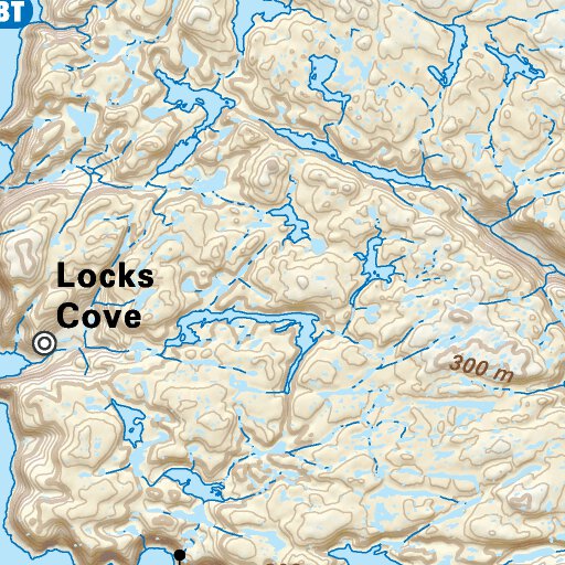 NLNL11 Francois Newfoundland and Labrador Topo Map by Backroad Mapbooks ...