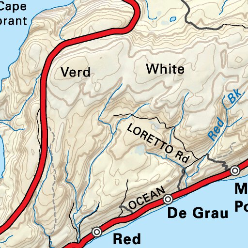 NLNL18 Cape St George Newfoundland and Labrador Topo Map by Backroad ...