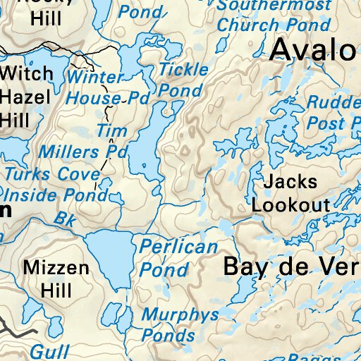 NLNL27 Carbonear Newfoundland and Labrador Topo Map by Backroad ...