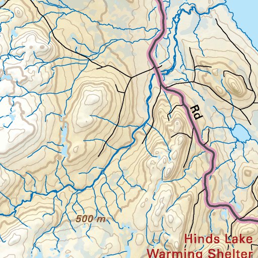 NLNL32 Buchans Newfoundland and Labrador Topo Map by Backroad Mapbooks ...