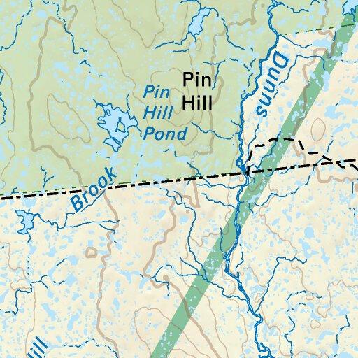 NLNL25 Bay du Nord Wilderness West Newfoundland and Labrador Topo Map ...