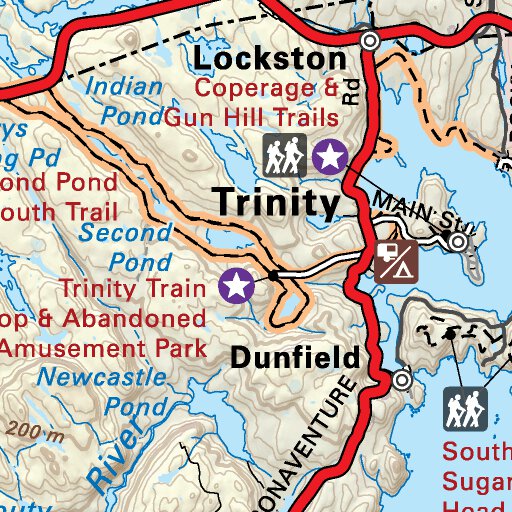 NLNL38 Bonavista Newfoundland and Labrador Topo Map by Backroad ...
