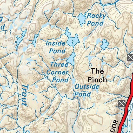 NLNL61 Pinware Newfoundland and Labrador Topo Map by Backroad Mapbooks ...