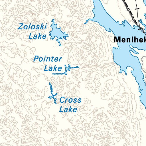 NLNL69 Schefferville Newfoundland and Labrador Topo Map by Backroad ...