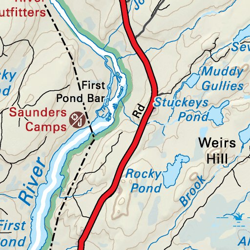 NLNL45 Gander Newfoundland and Labrador Topo Map by Backroad Mapbooks ...