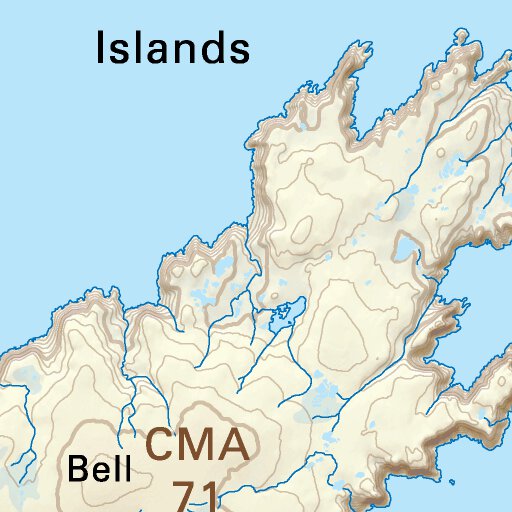 NLNL60 Grandois Newfoundland and Labrador Topo Map by Backroad Mapbooks ...