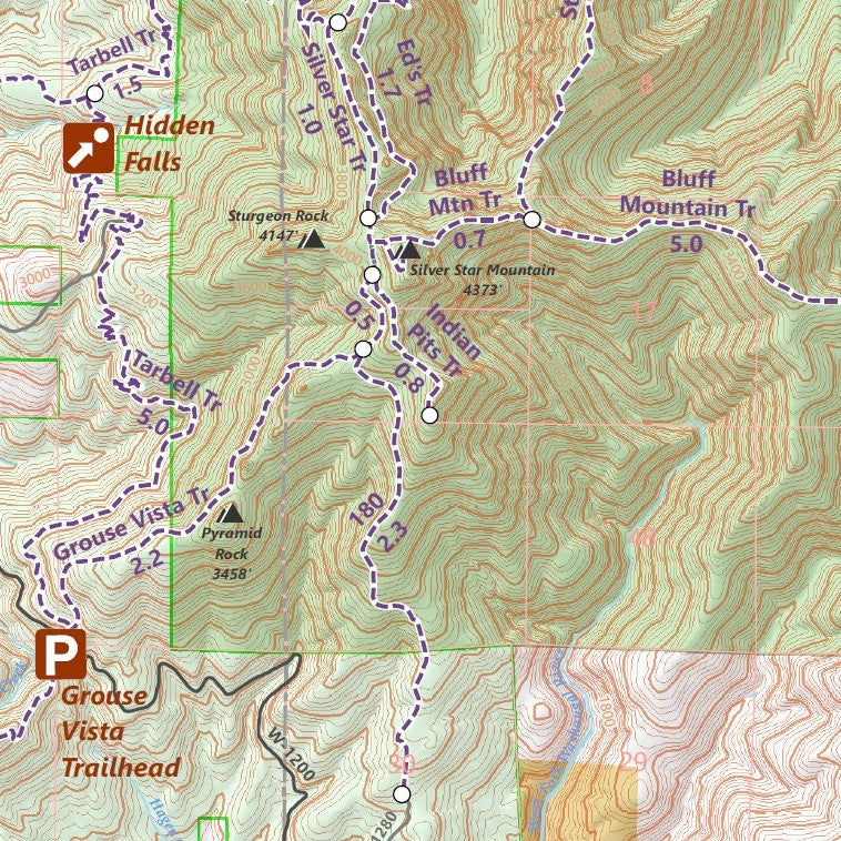 Yacolt Burn State Forest - Non Motorized Trails Map by Washington State ...