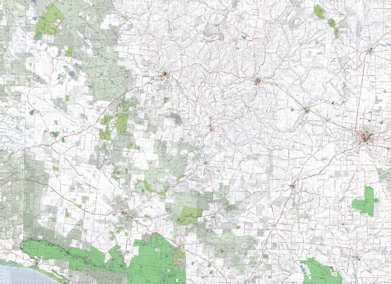 Getlost Map 7122-7222 CASTERTON-COLERAINE Victoria Topographic Map V16b ...