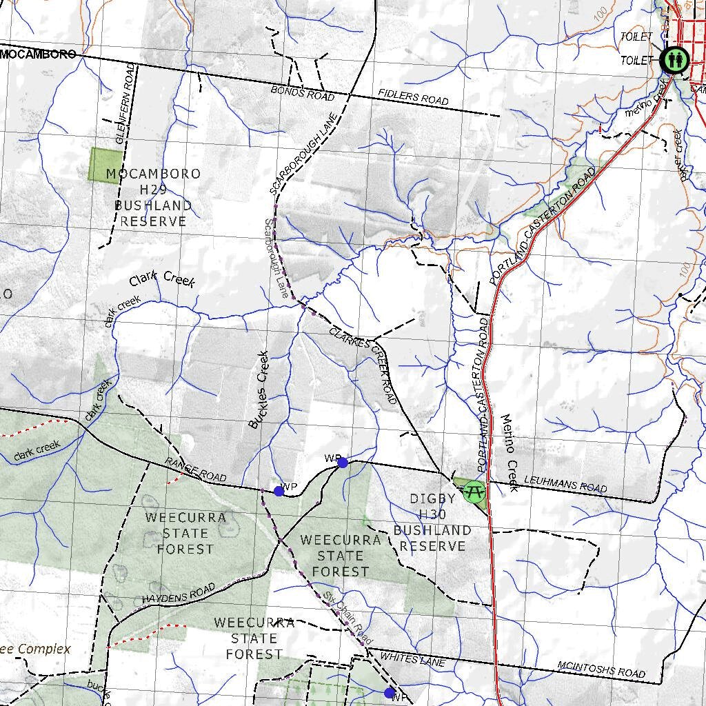 Getlost Map 7122-7222 CASTERTON-COLERAINE Victoria Topographic Map V16b ...