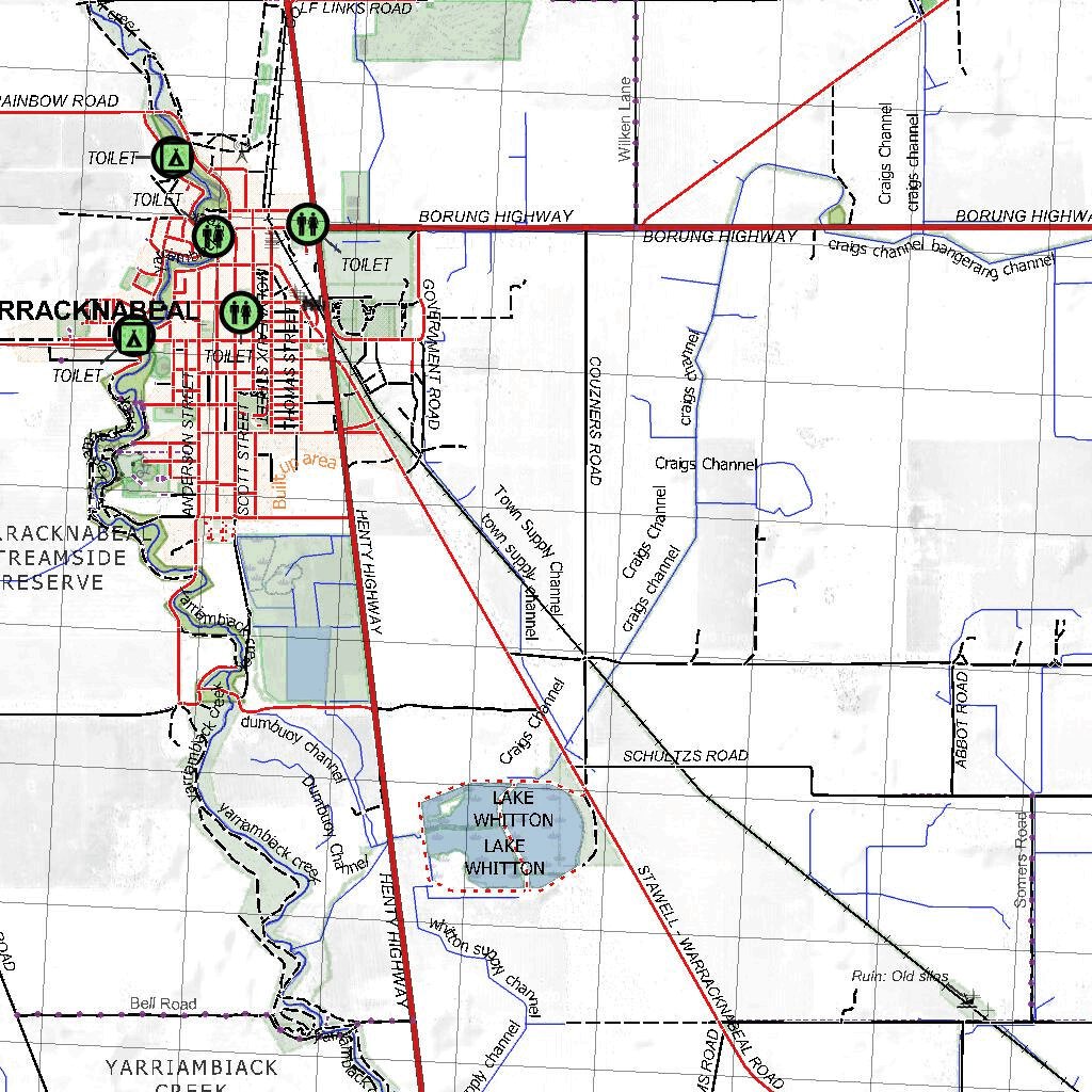 Getlost Map 7325-7425 WARRACKNABEAL- DONALD Victoria Topographic Map ...