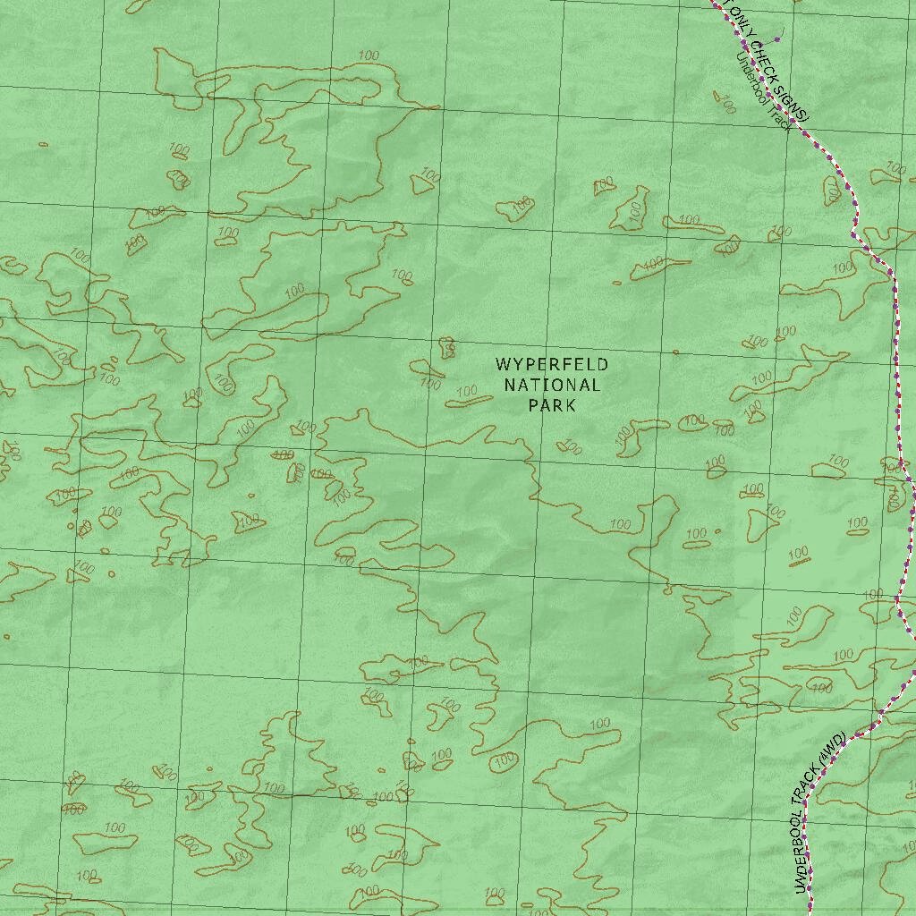 Getlost Map 7127-7227 DANYO-UNDERBOOL Victoria Topographic Map V16b 1: ...