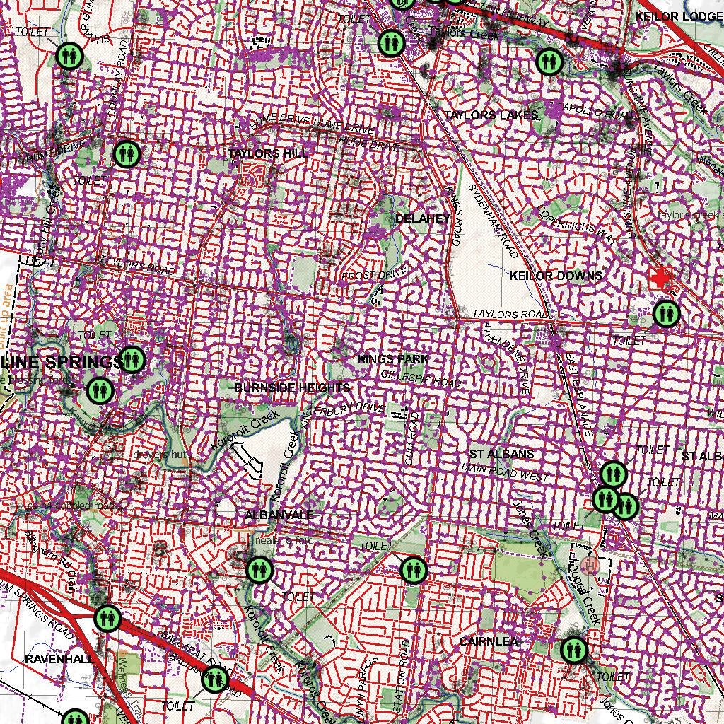 Getlost Map 7722-7822 BACCHUS MARSH-MELBOURNE Victoria Topographic Map ...