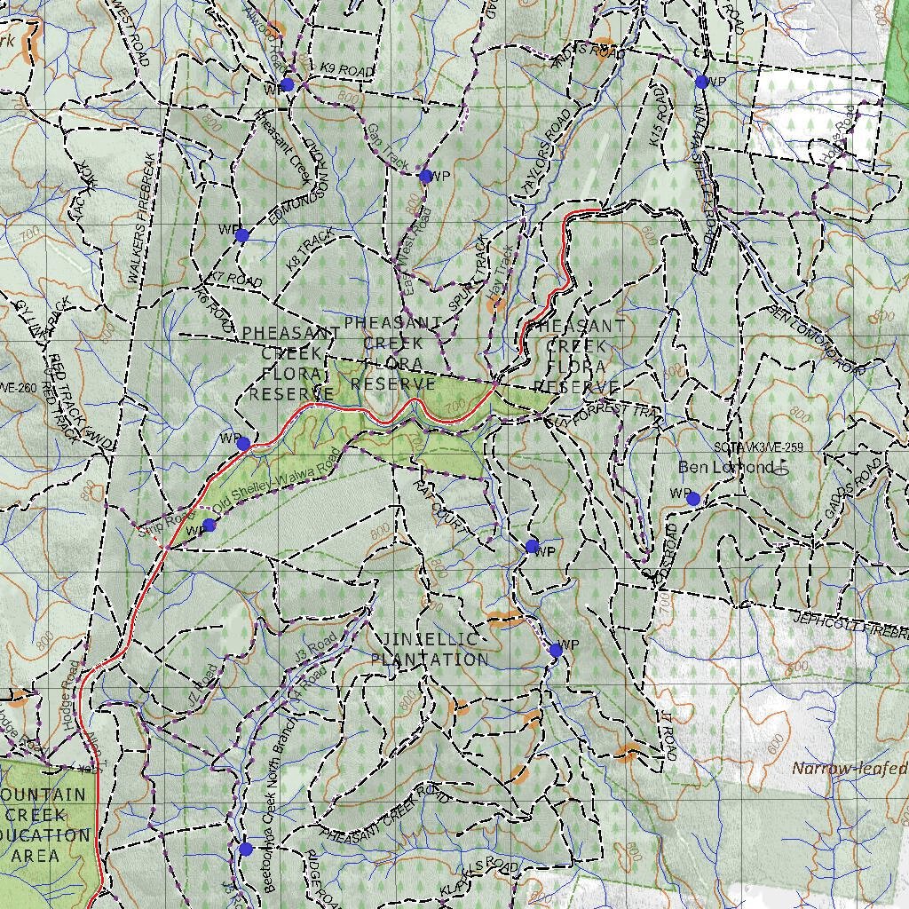 Getlost Map 8325-8425 TALLANGATTA-CORRYONG Victoria Topographic Map ...