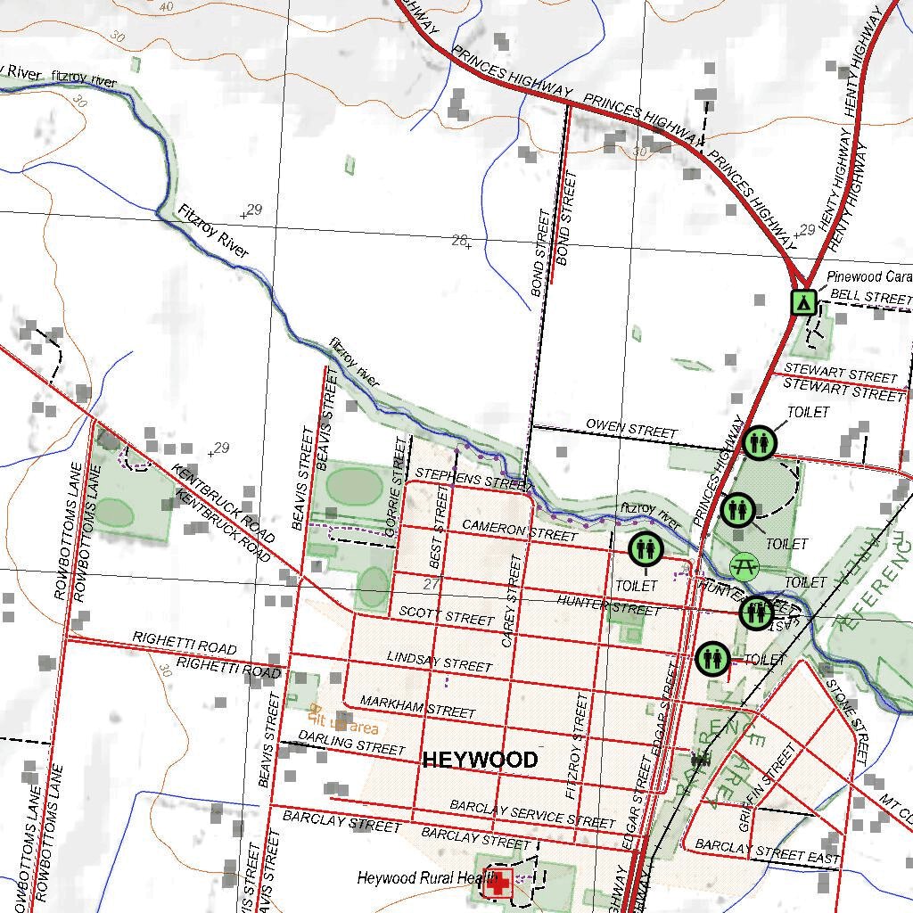 Getlost Map 7221-4 HEYWOOD Victoria Topographic Map V16b 1:25,000 by ...