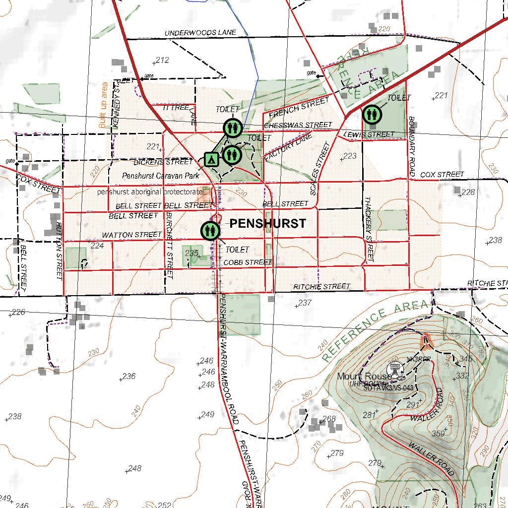 Getlost Map 7322-2 PENSHURST Victoria Topographic Map V16b 1:25,000 by ...