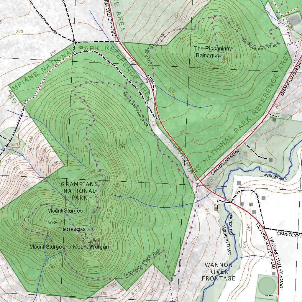 Getlost Map 7322-1 DUNKELD Victoria Topographic Map V16b 1:25,000 by ...