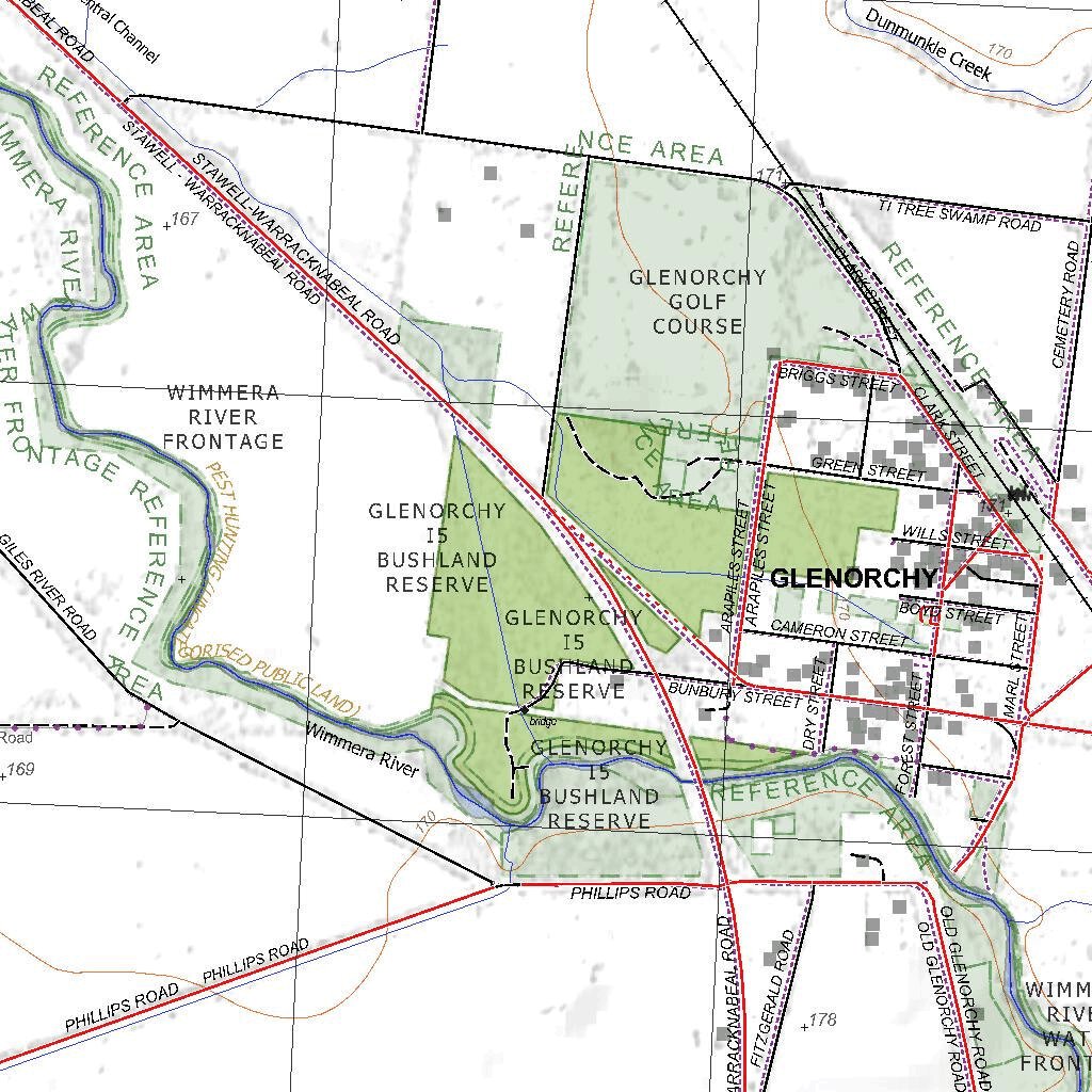Getlost Map 7424-3 GLENORCHY Victoria Topographic Map V16b 1:25,000 by ...