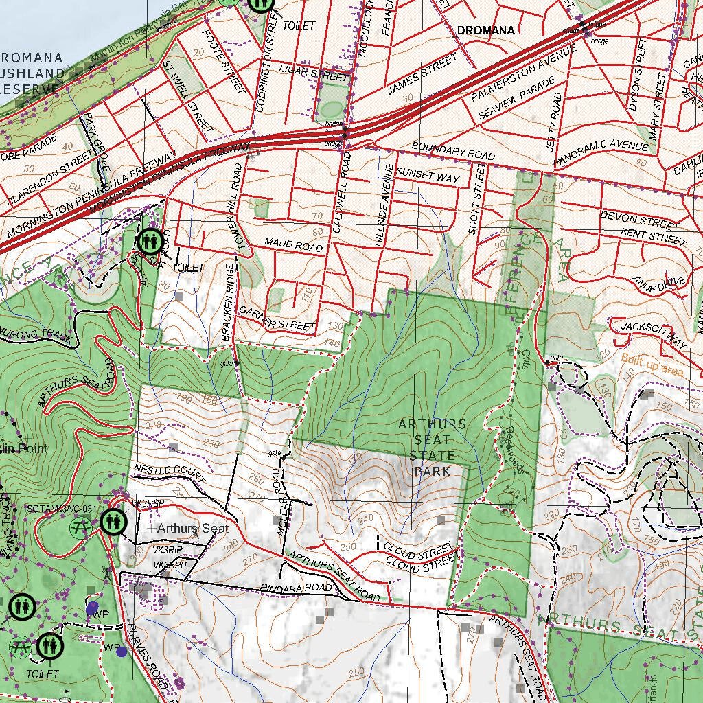 Getlost Map 7821-2 ROSEBUD Victoria Topographic Map V16b 1:25,000 by ...