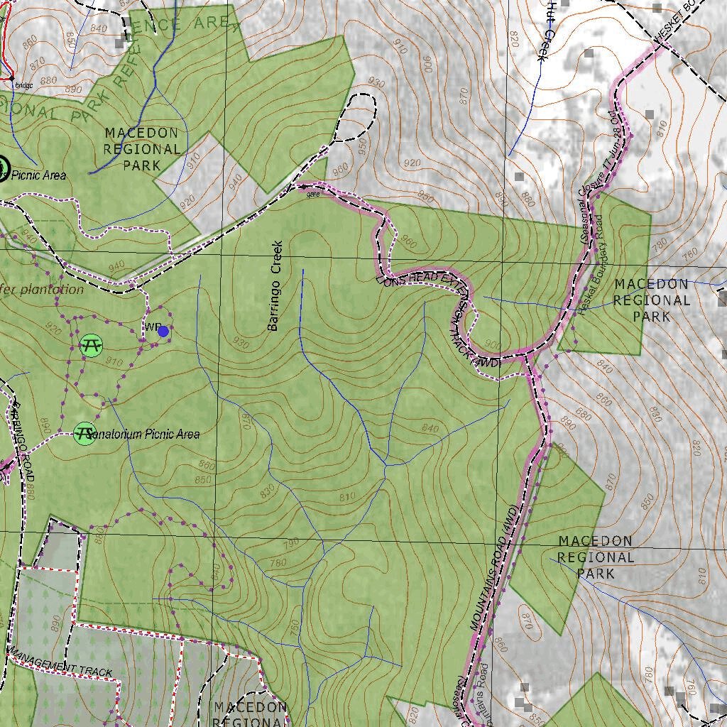 Getlost Map 7823-3 LANCEFIELD Victoria Topographic Map V16b 1:25,000 by ...