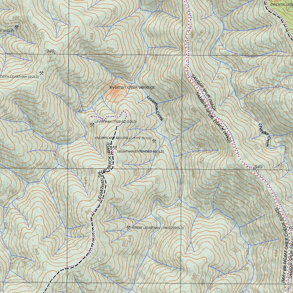 Getlost Map 8122-1 ABERFELDY Victoria Topographic Map V16b 1:25,000 by ...