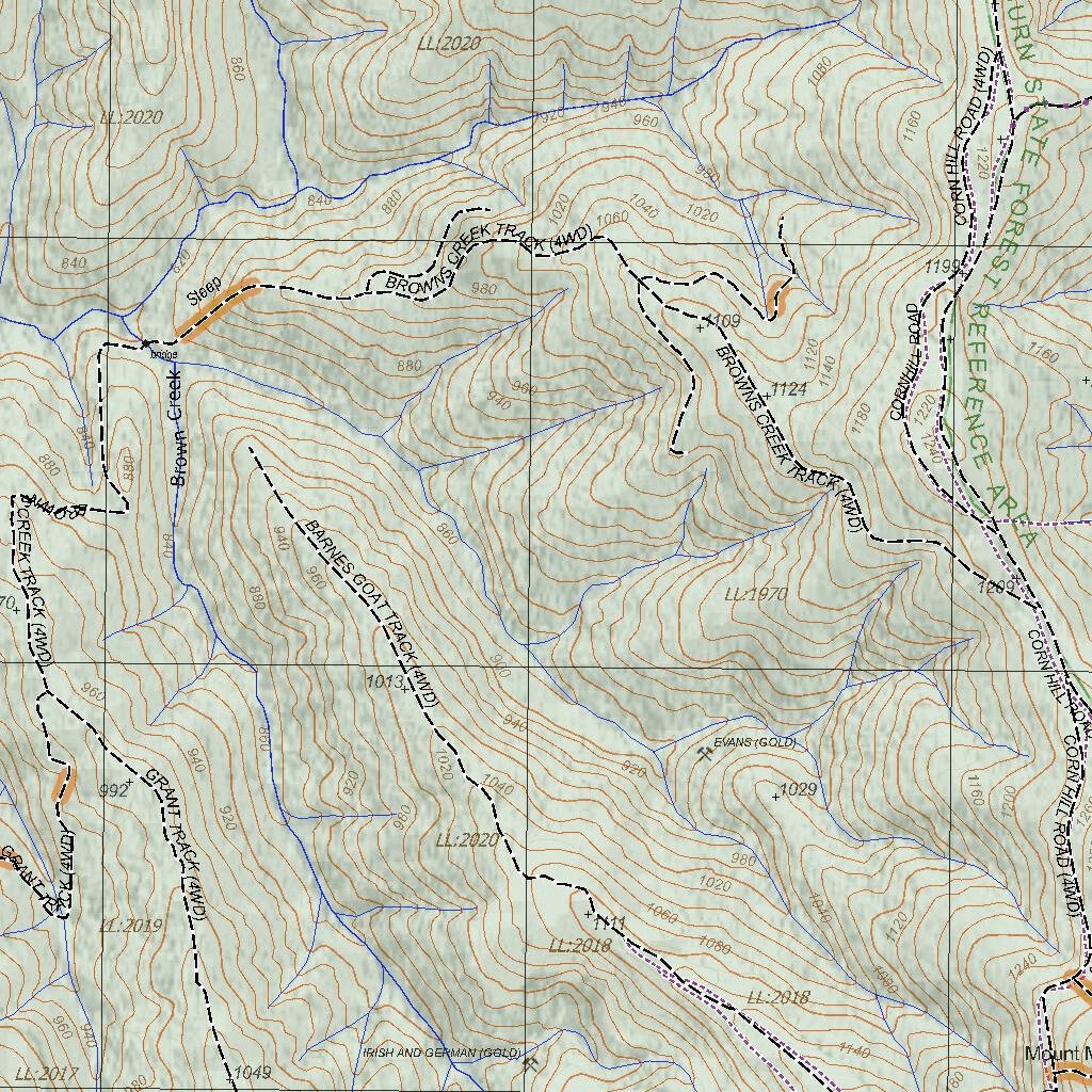 Getlost Map 8122-4 MATLOCK Victoria Topographic Map V16b 1:25,000 by ...